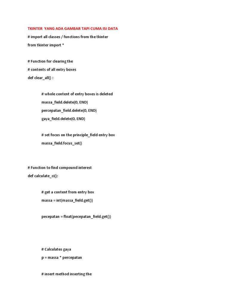 TKINTER YANG ADA GAMBAR TAPI CUMA ISI DATA | PDF | System Software ...