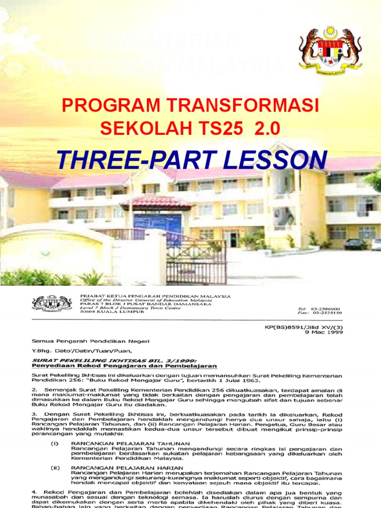 Three Part Lesson | PDF