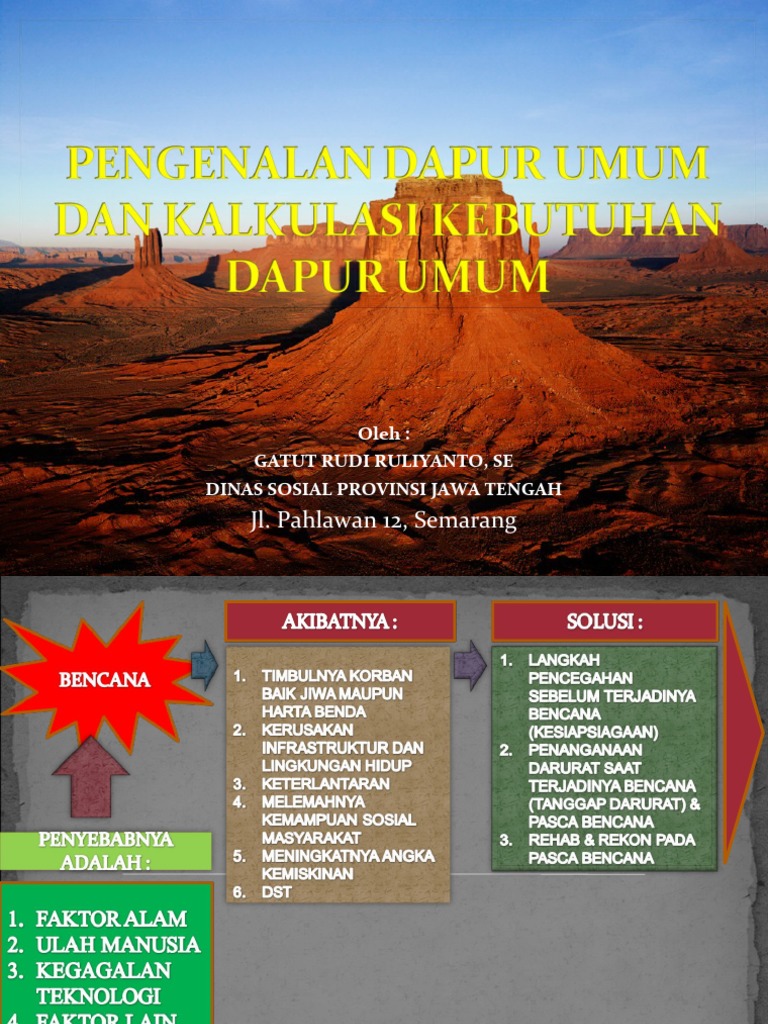 Pengenalan Dapur Umum Lapangan-1 | PDF