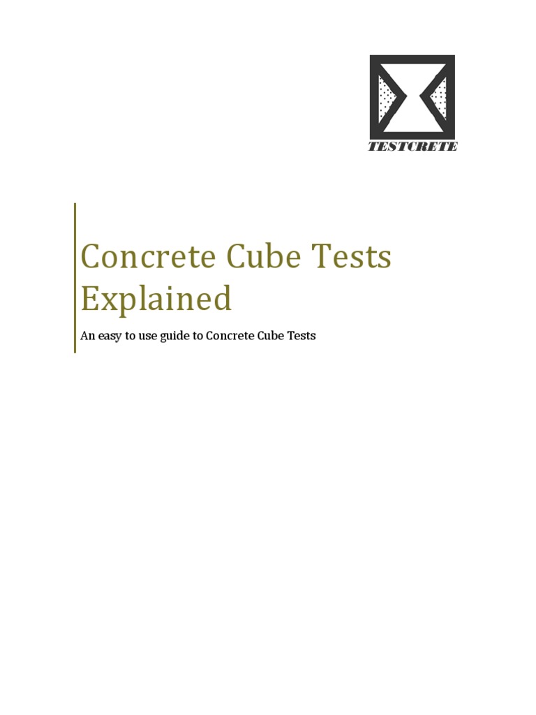 Concrete Cube Tests Explained | PDF | Concrete | Building Engineering