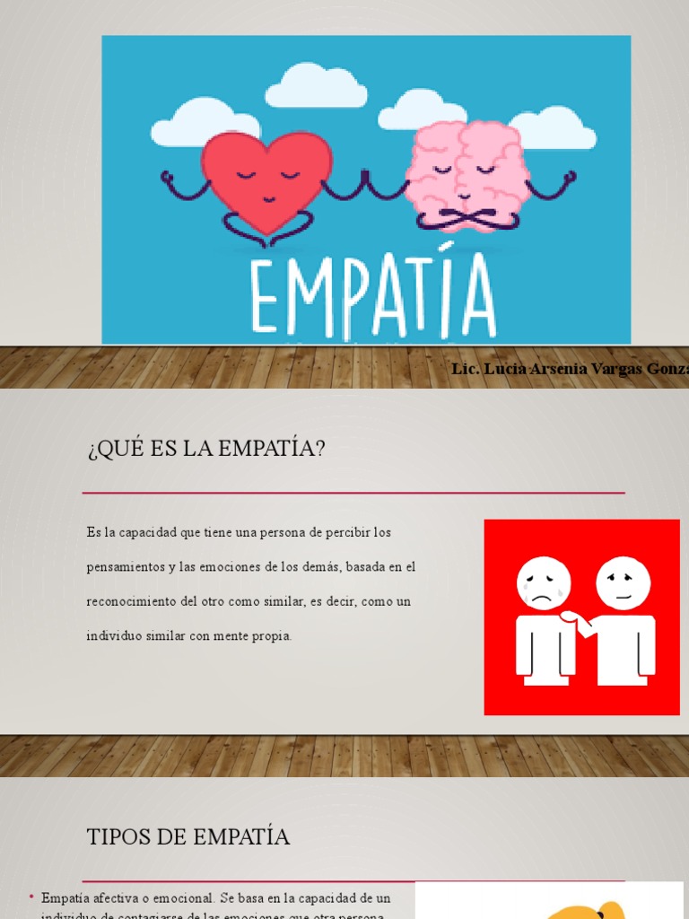 Empatía Afectiva: Comprensión Emocional | PDF | Empatía | Las emociones