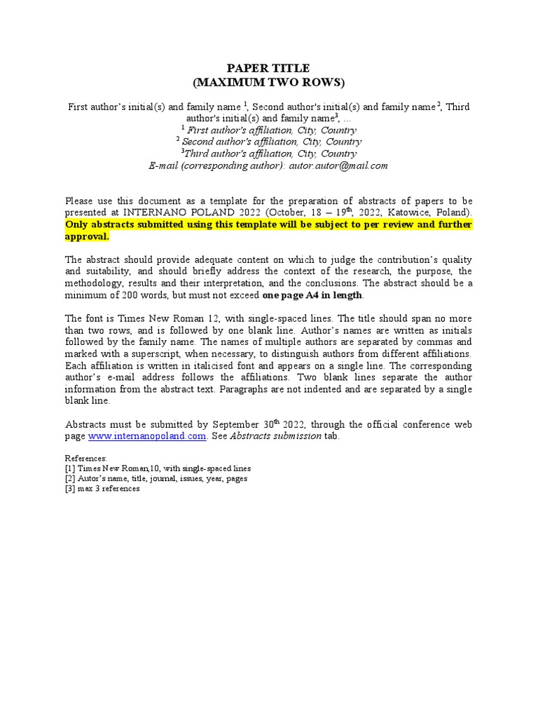 INP 22 Abstracts Template-1 | PDF | Foreign Language Studies | Classics