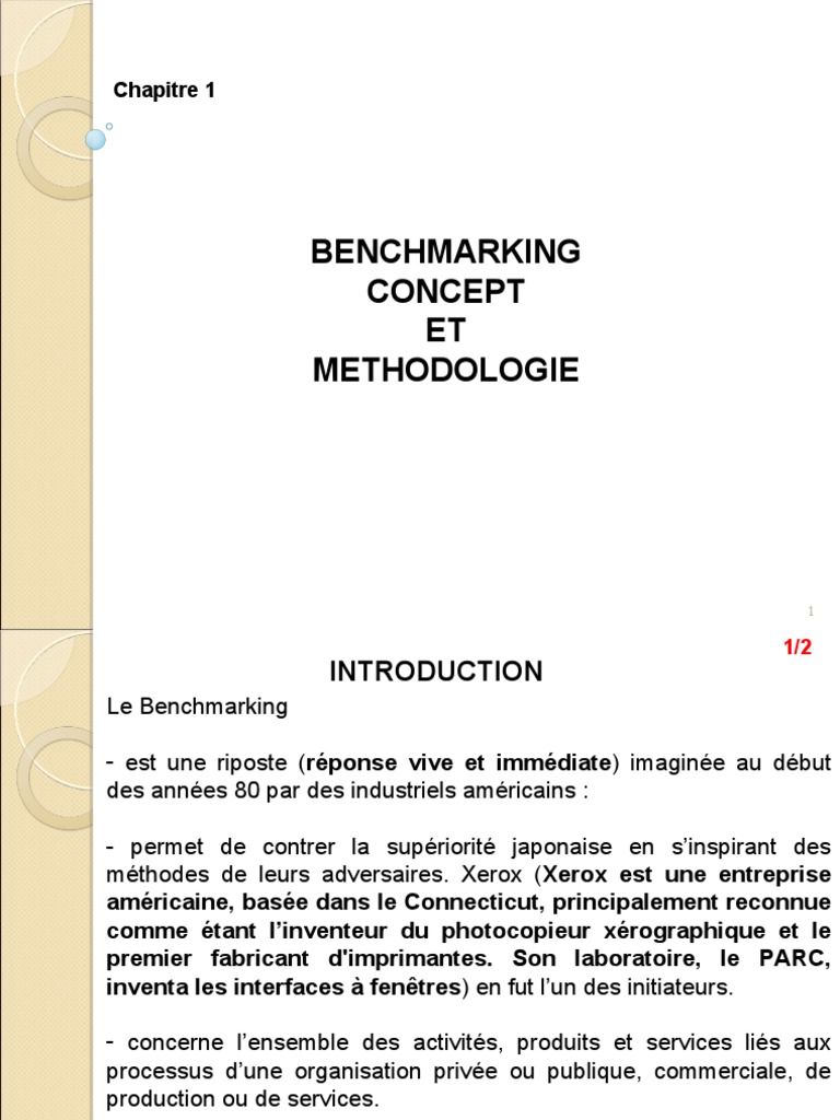 BENCHMARKING | PDF | Analyse comparative | Business