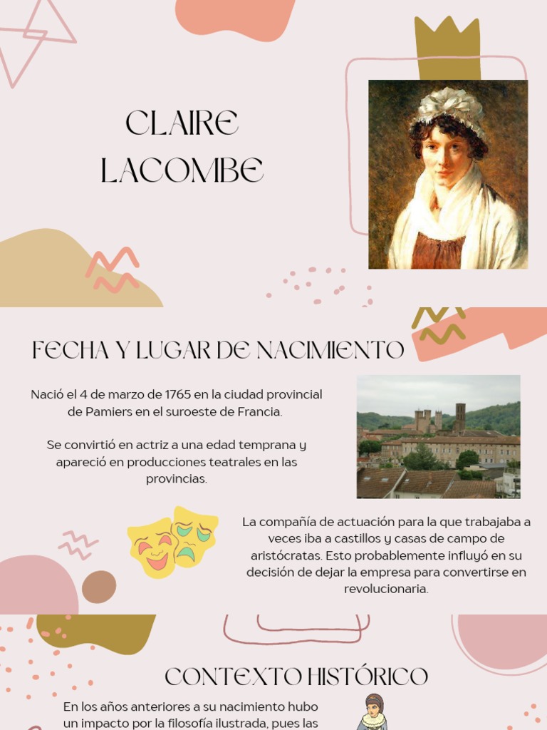 Claire Lacombe | PDF | revolución Francesa | Ilustración francesa