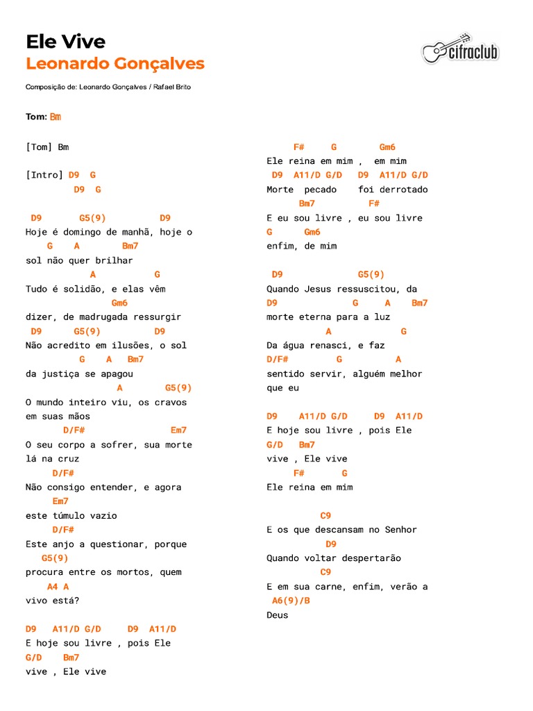 Ele Vive -Leonardo Gonçalves | PDF