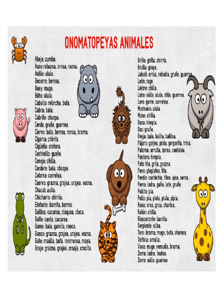 sonidos-onomatopéyicos | PDF