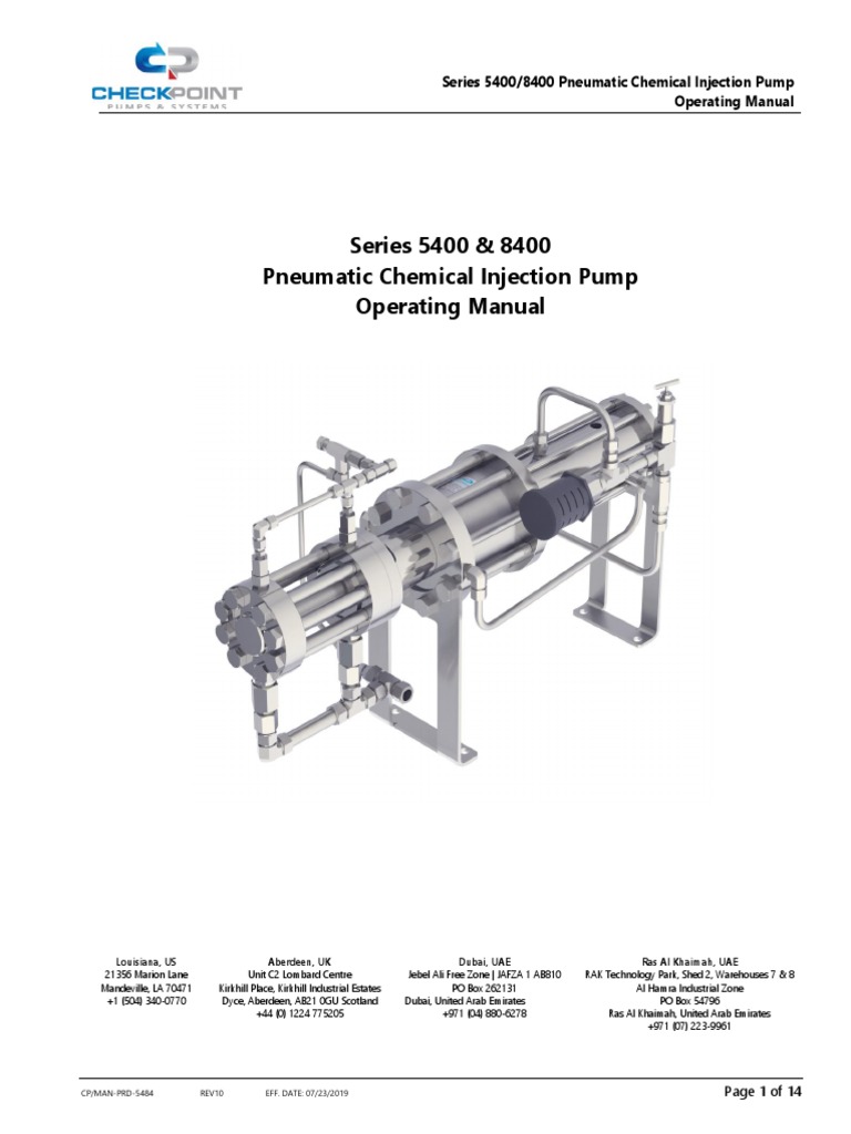 Manual de Check Point Pumps | PDF | Pump | Valve