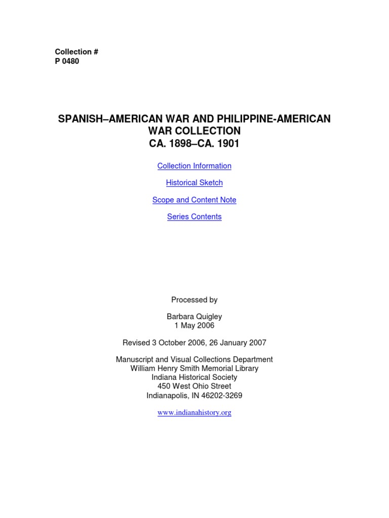 Spanish American War and Philippine American War Collection | PDF ...