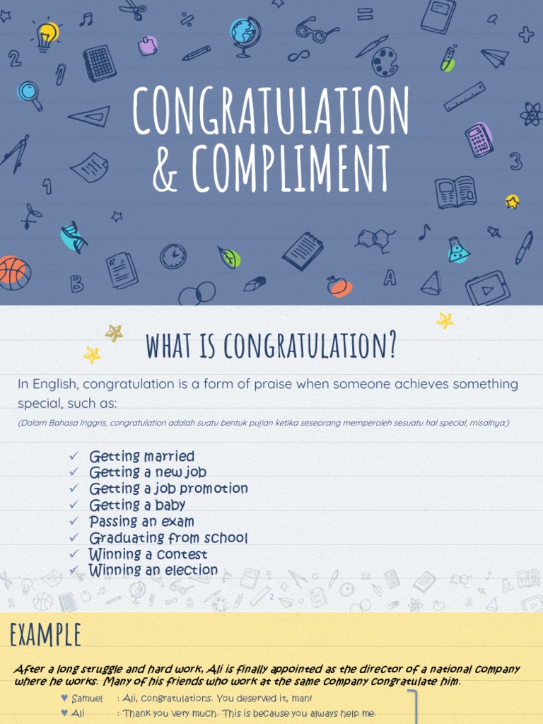 Congratulation Compliment 2 | PDF | Verb | Linguistics