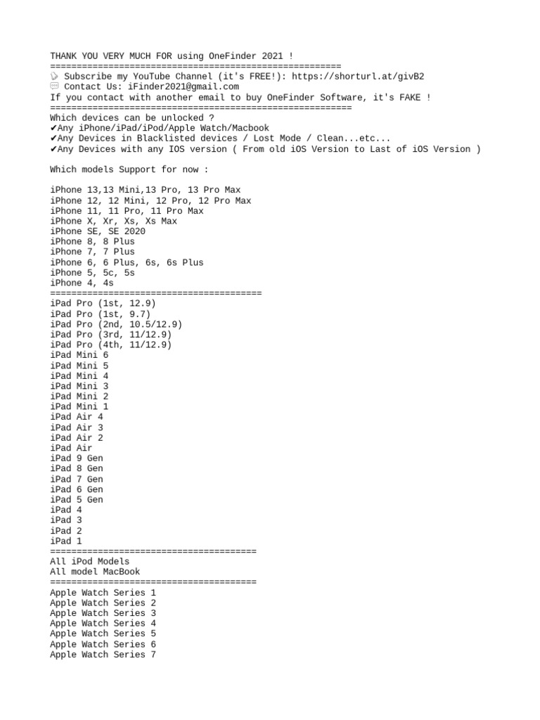 One Finder Tutorials | PDF
