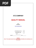 ISO-9001-2015-quality Manual-Template-Sample PDF | PDF | Competence (Human Resources) | Quality ...