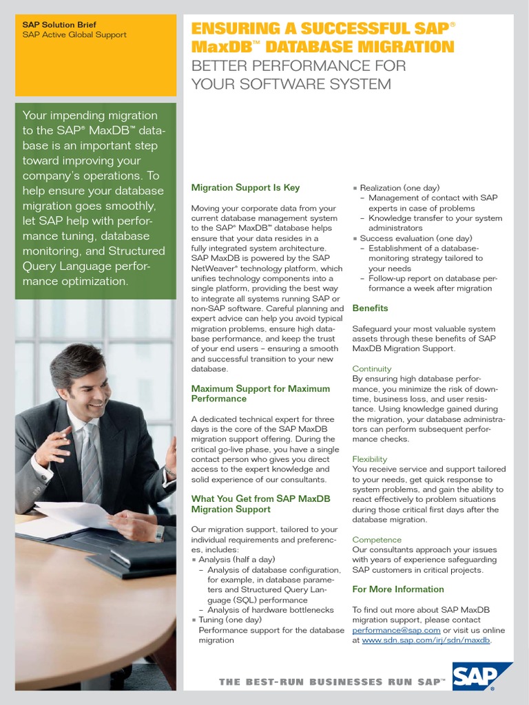Ensuring A Successful SAP MaxDB Database Migration | PDF | Databases | Information Technology ...