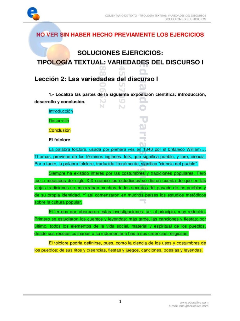 Soluciones Ejercicios de La Unidad | PDF