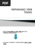 B2 English Rephrasing Exercises | PDF