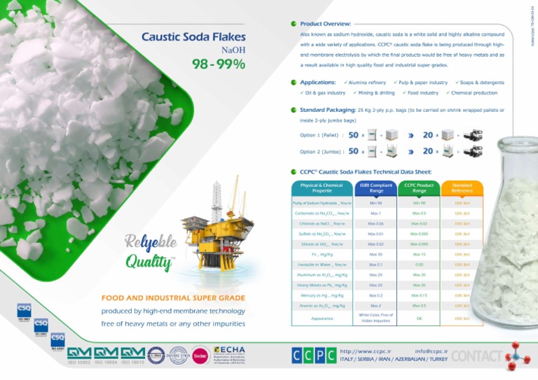 Caustic Soda Flakes 98-99% TDS | PDF