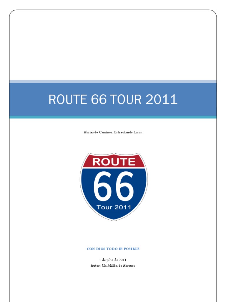Route 66 Tour 2011 | PDF | Google | Internet