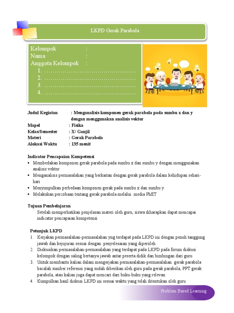Analisis Gerak Parabola dengan Vektor | PDF | Metode & Bahan Ajar