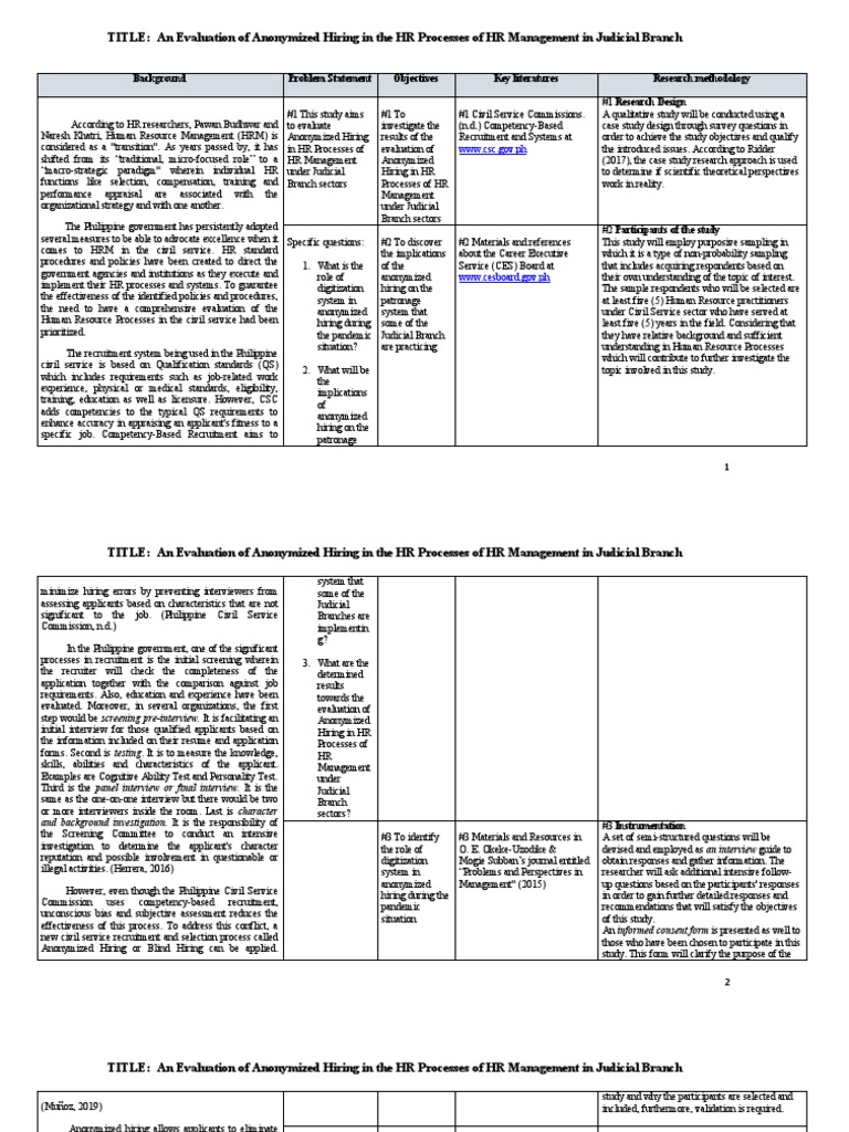 Thesis Proposal Simplified Frame Final For Robbie | PDF | Human ...