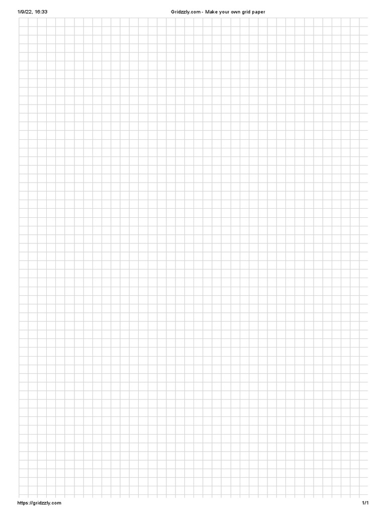 Make Your Own Grid Paper | PDF
