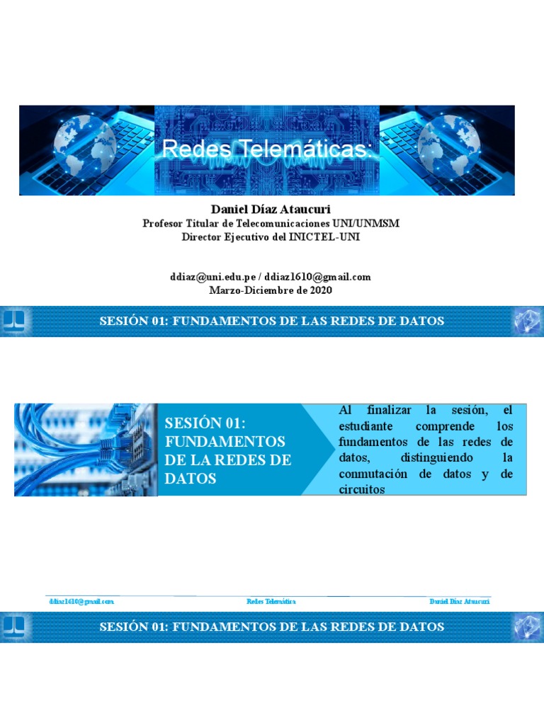 Sesión-01 Fundamentos de Las Redes de Datos | PDF | Protocolos de internet | Neutralidad de la red