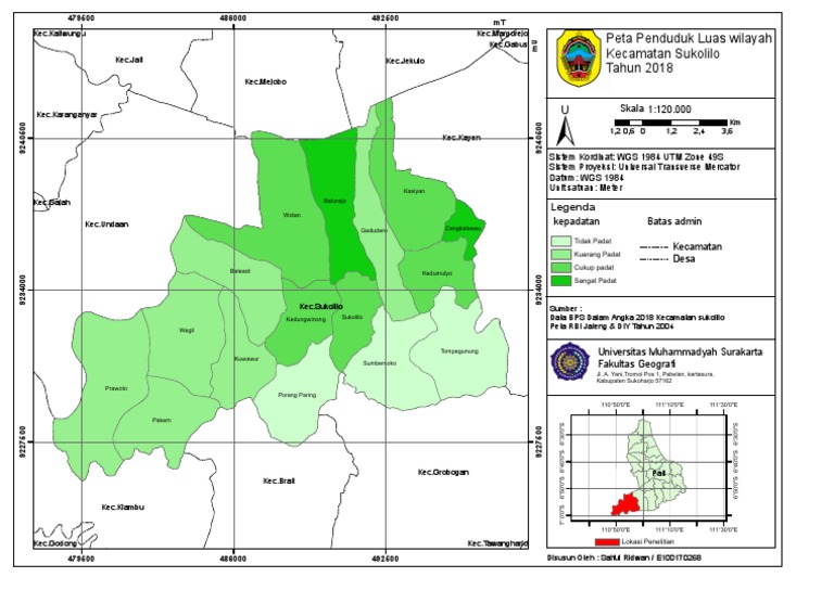 Peta Kecamatan Sukolilo Surabaya | PDF