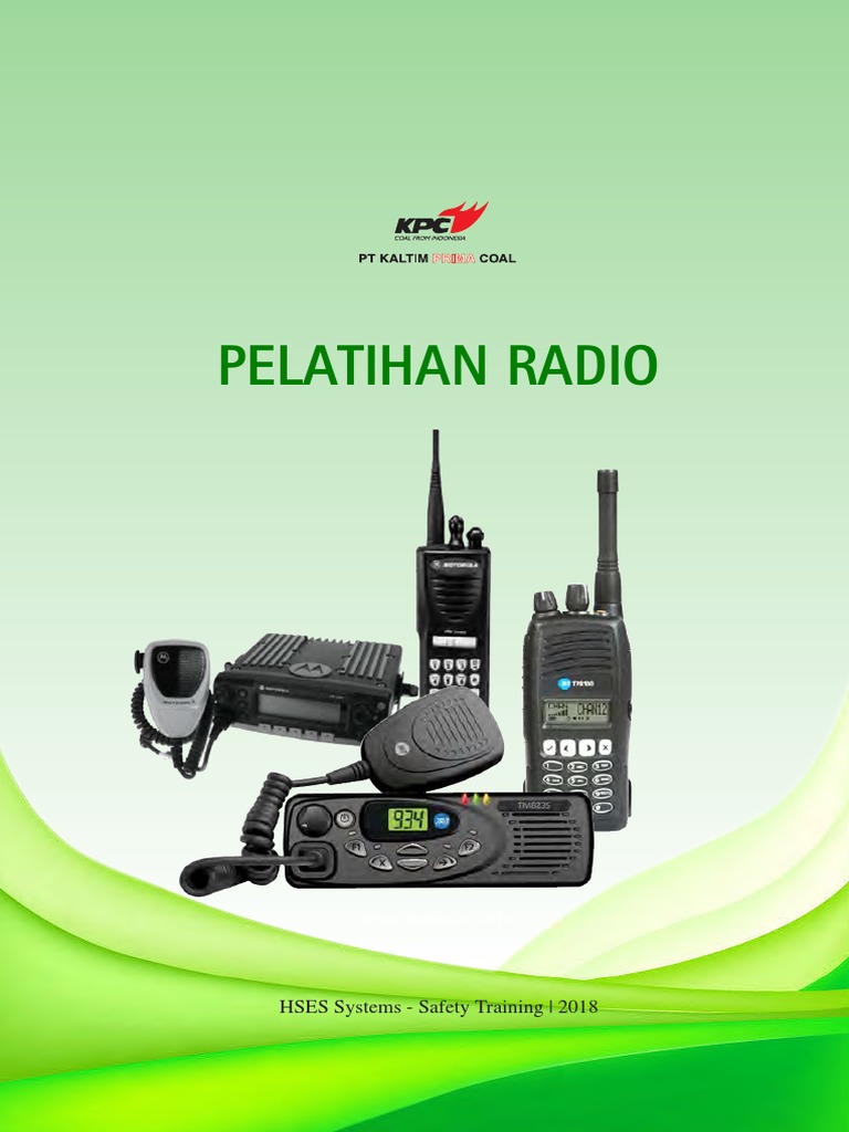 Pelatihan Komunikasi Radio di Tambang | PDF