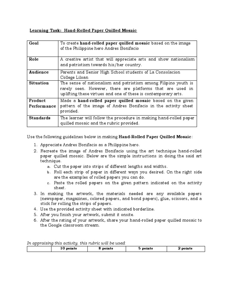 Charito Tayong - Learning Task | PDF | Cognition | Behavior Modification