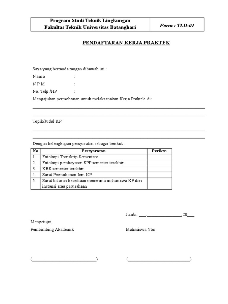 Form KP Baru | PDF