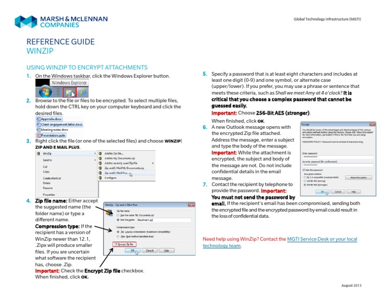 Winzip Encryption en | PDF | Zip (File Format) | Computer File