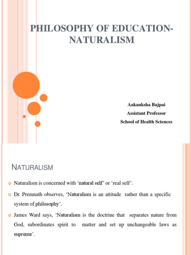 Understanding Naturalism in Education | PDF | Naturalism (Philosophy ...