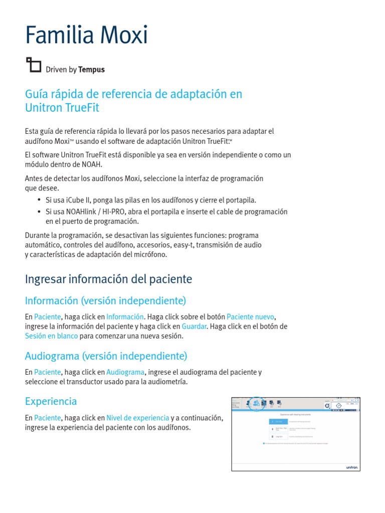 Es LA Guide Qref Moxi Tempus Truefit | PDF | Audífono | Programación de computadoras