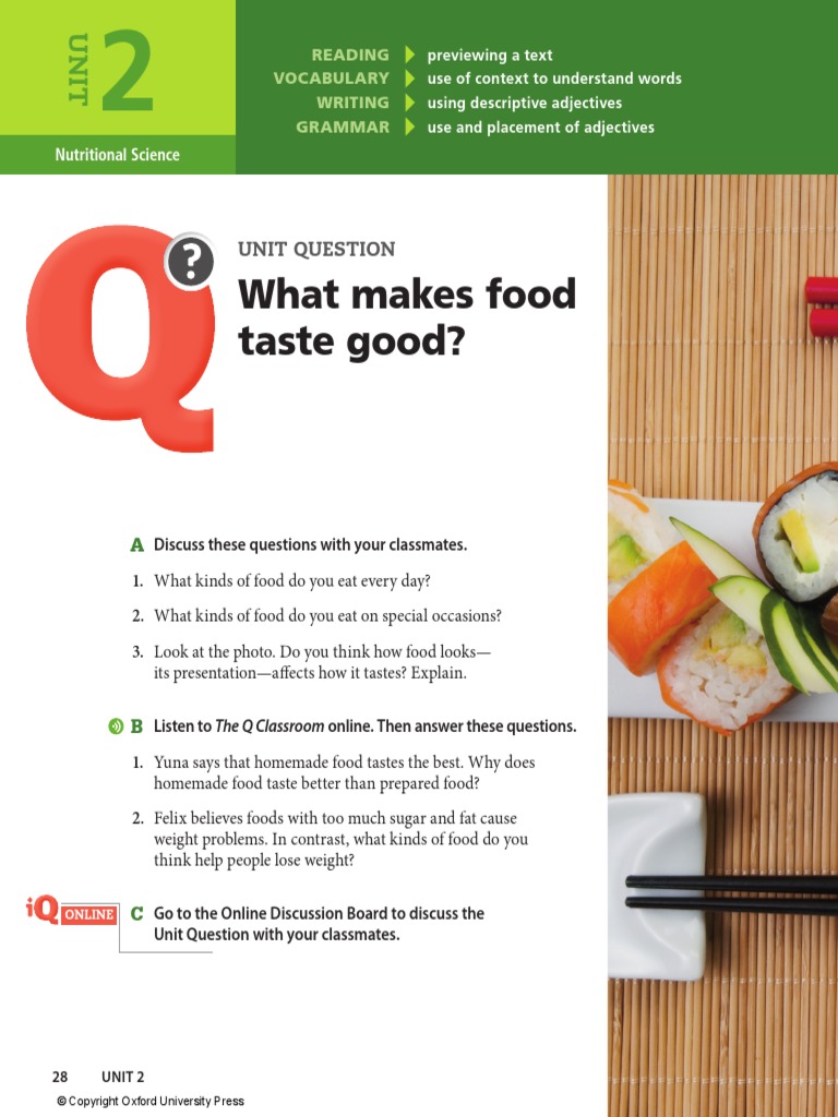 Q2e rw3 Unit2 | Download Free PDF | Chinese Cuisine | Foods