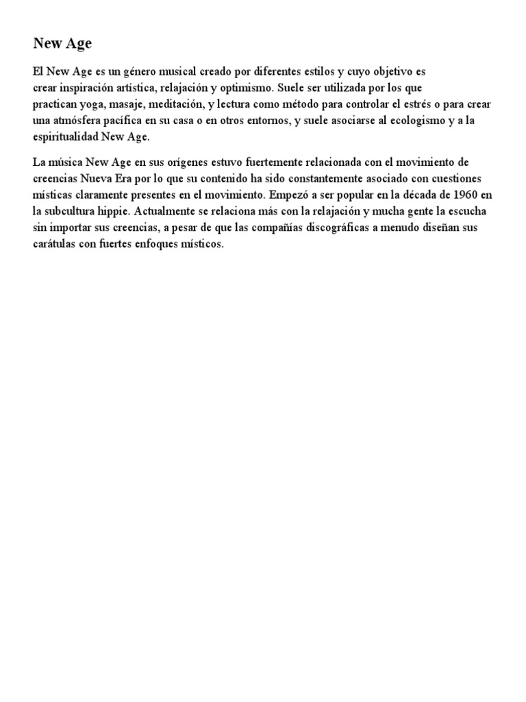New Age | PDF