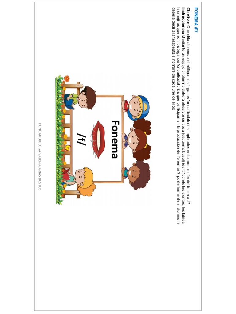 Fonema F PDF | PDF | Lingüística