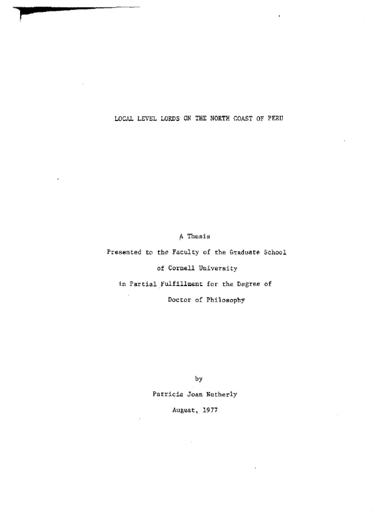 Netherly 1977 (Diss) | PDF