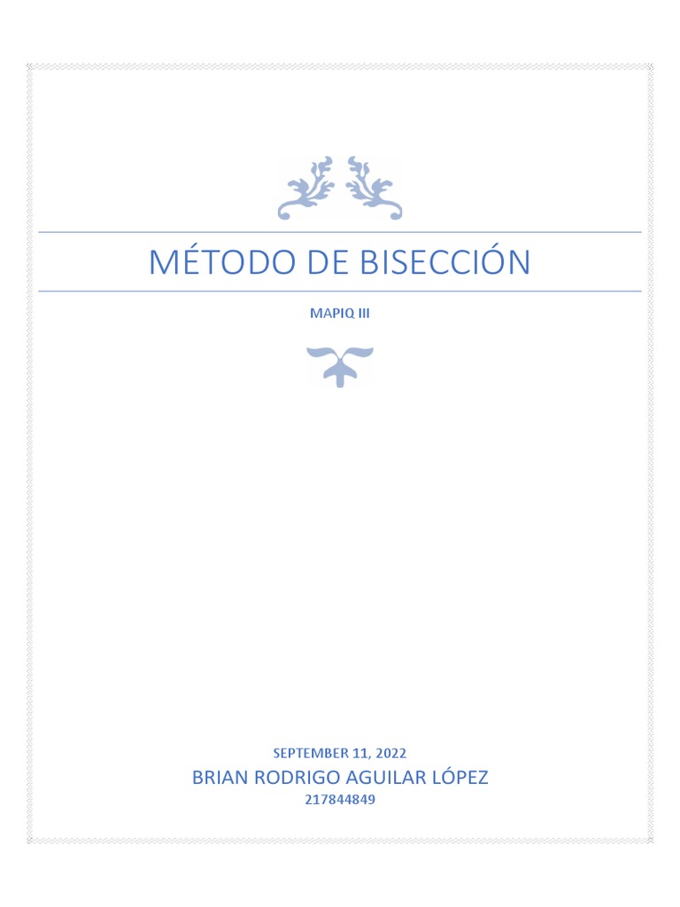 Metodo de Bisección | PDF