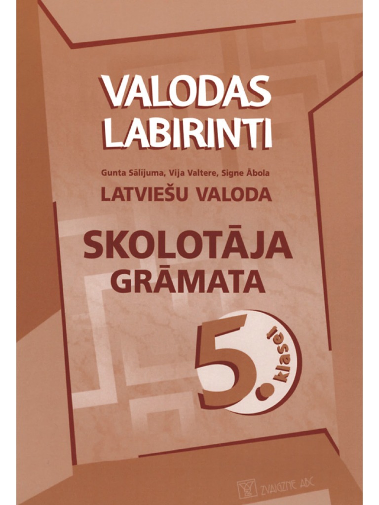 Dokumen - Pub - Valodas Labirinti Latvieu Valoda 5 Klasei Skolotja ...