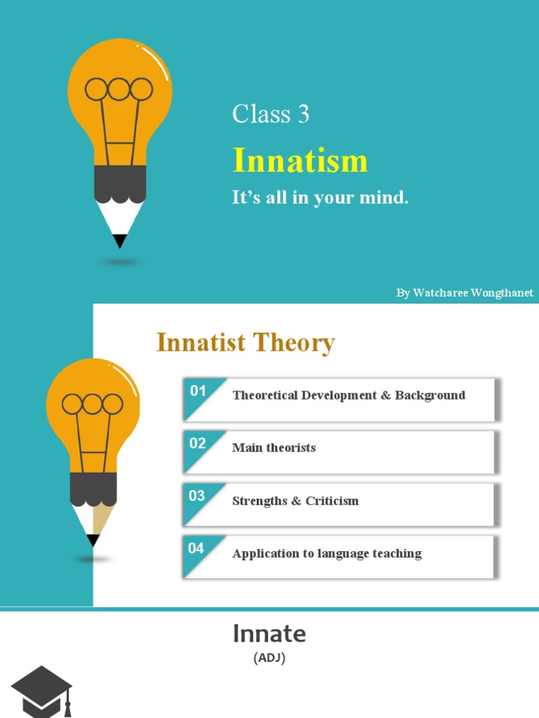 Exploring the Theory of Innatism and Its Implications for Language Teaching | PDF | Language ...