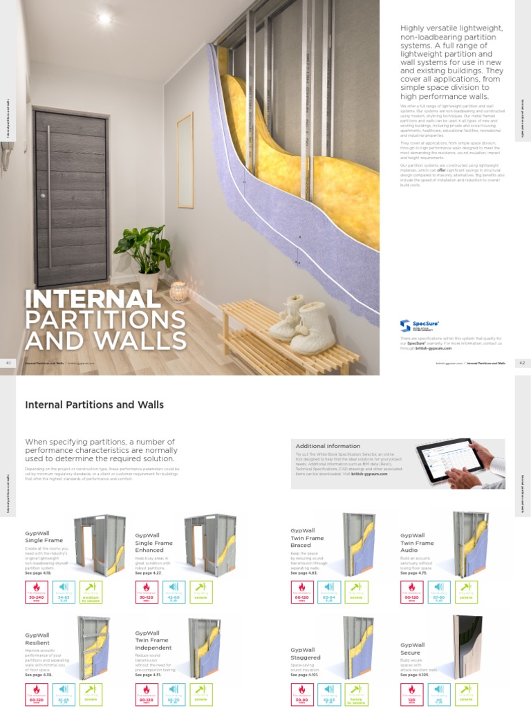 British Gypsum WB GypWall Twin Frame Independent With Introduction | Download Free PDF | Drywall ...