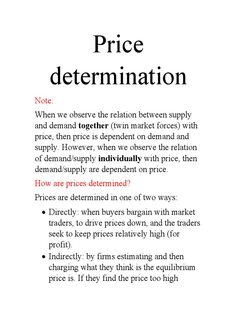 Price Dynamics Explained | PDF