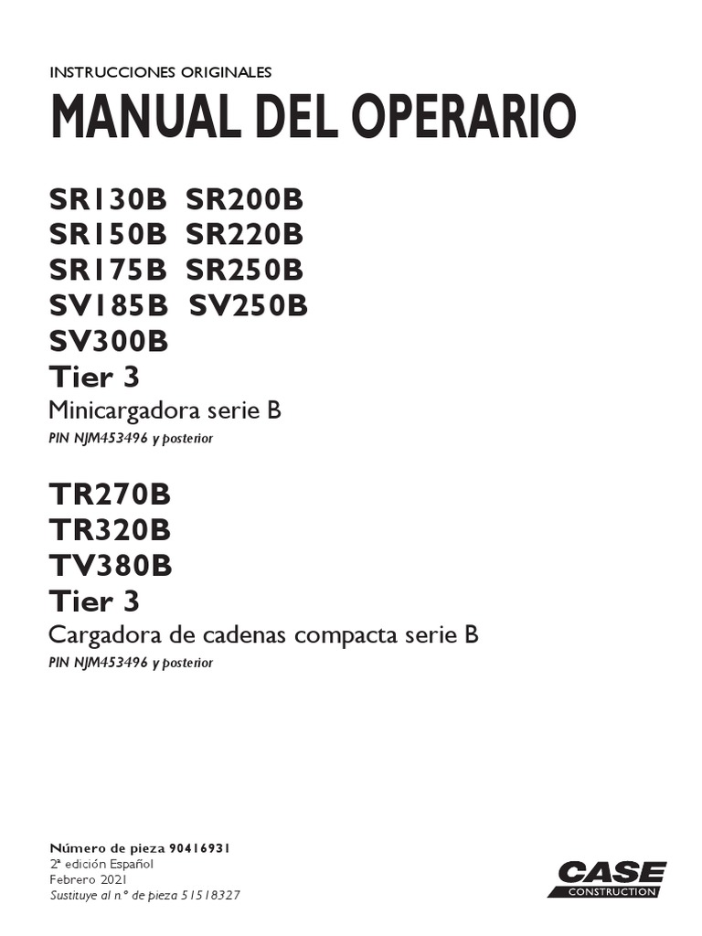90416931-Manual de Operacion sr220b | PDF | Neumático | Software