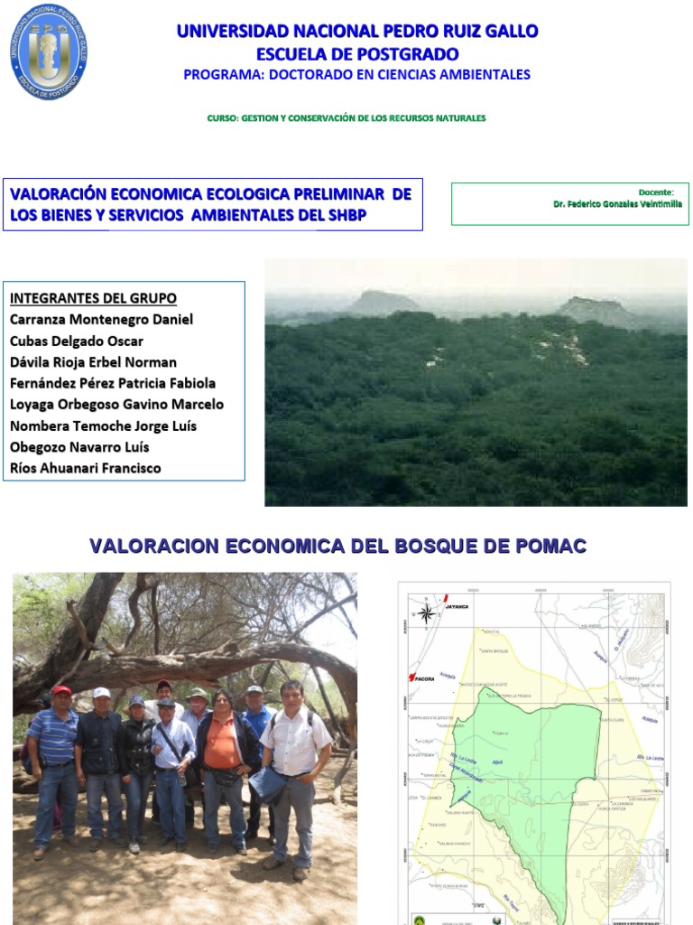 Valoración Econ. Bosque de Pomac. | PDF | Fauna | Biología de la Conservación