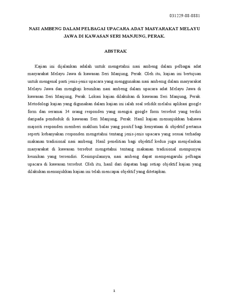 KERJA KURSUS PA Sem 2 | PDF