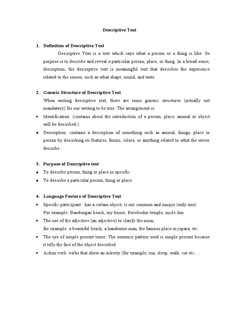 Descriptive Text | PDF | Human Communication | Linguistic Typology