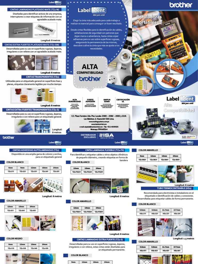 Triptico Label Ident | PDF | Equipo