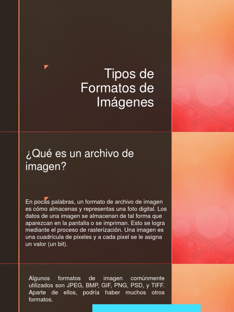 Guía de Formatos de Imagen Digital | PDF