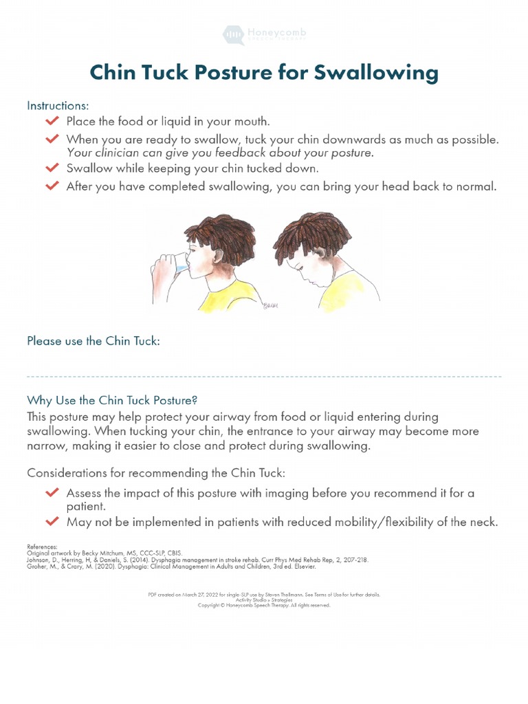 Chin Tuck Posture | PDF