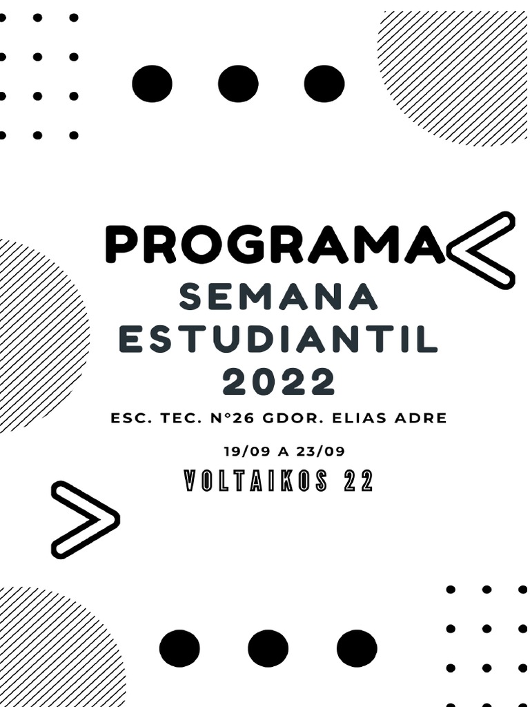Programa Semana Estudiantil-2 | PDF