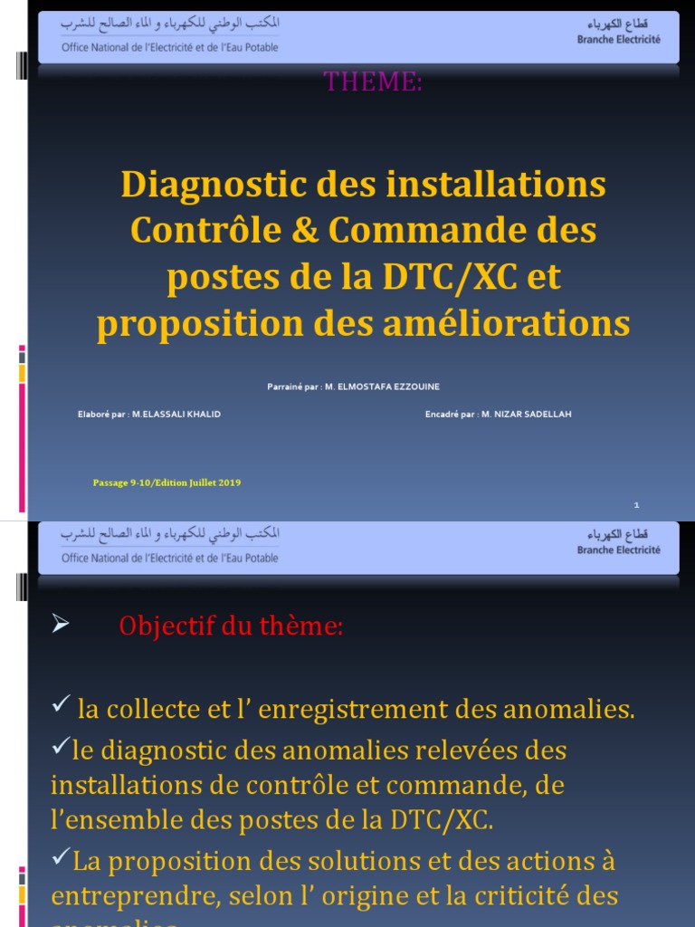 6-MAJ Pésentation - Diagnostic Des Installations Contrôle & Commande ...