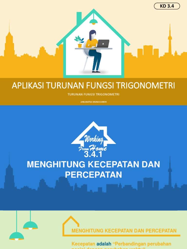 Xii Mipa - KD 3.4.1 Aplikasi Turunan Fungsi Trigonometri (Am - 2020) | PDF